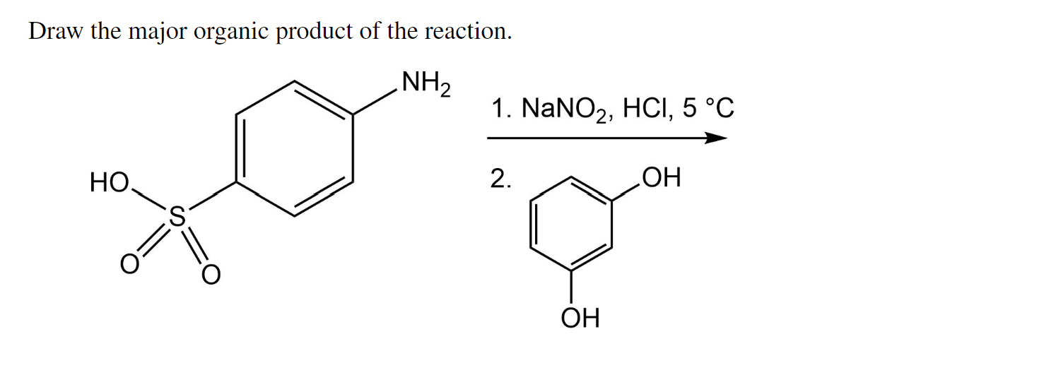 Solved Draw the major organic product of the reaction. 1. | Chegg.com