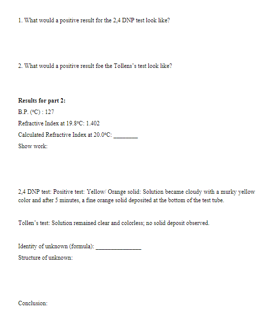 Solved Part 2 Potential unknowns: Compound Boiling Point 2.4 | Chegg.com