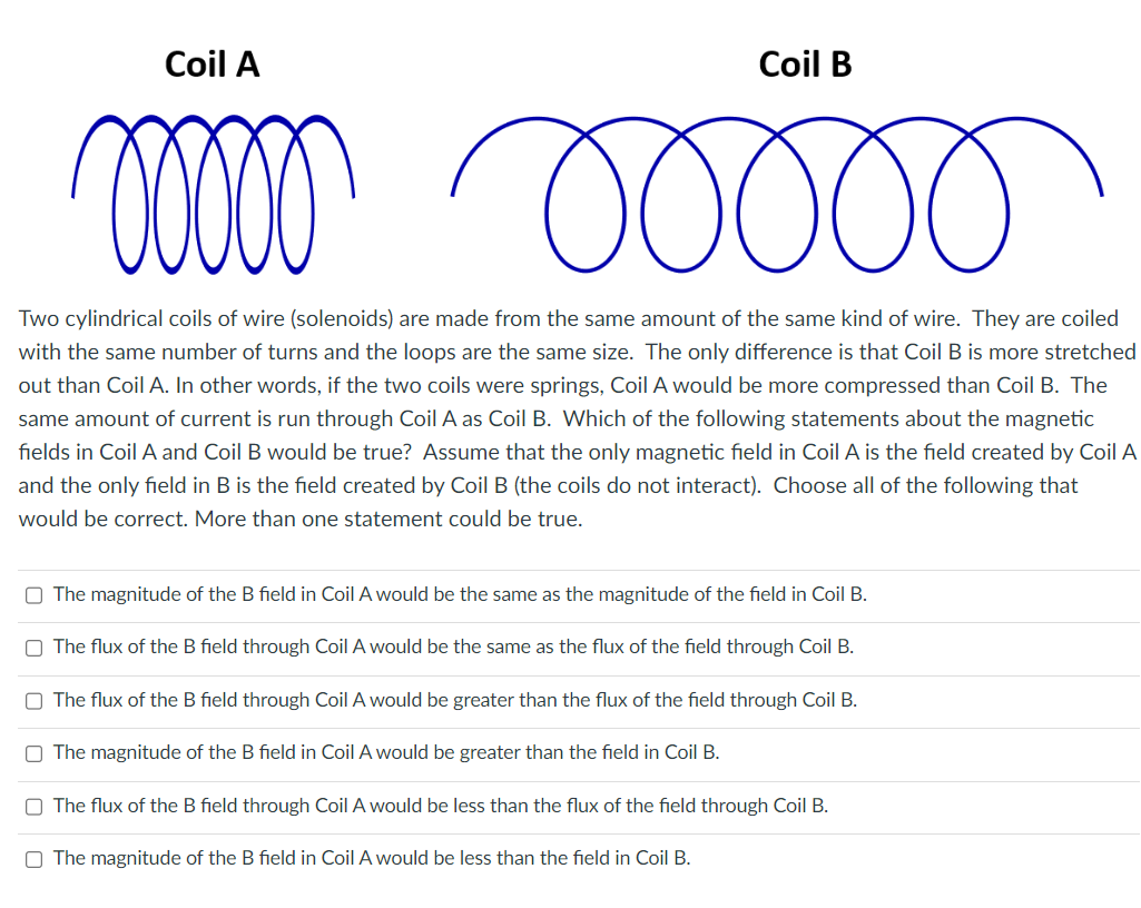 Solved with the same number of turns and the loops are the | Chegg.com