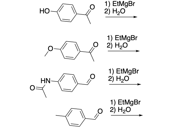 Solved HO 1) EtMgBr 2) H20 O 1) EtMgBr 2) H20 O 1) EtMgBr 2) | Chegg.com