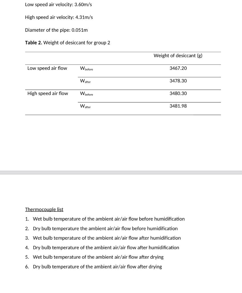 Low speed air velocity: 3.60m/s High speed air | Chegg.com
