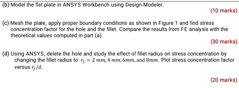 Solved Stress Concentration Factor Kt In this assignment the | Chegg.com