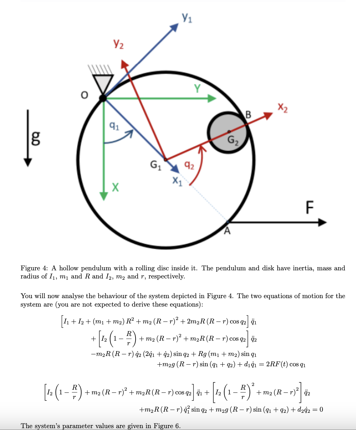 Solved assume that the puling force is F(t)=g(12+63)N (i.e., | Chegg.com