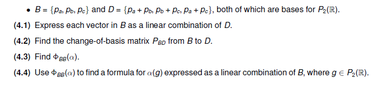 B = {Pa, Pb, Pc} and D = {Pa + Pb, Pb + Pc, Pa + | Chegg.com
