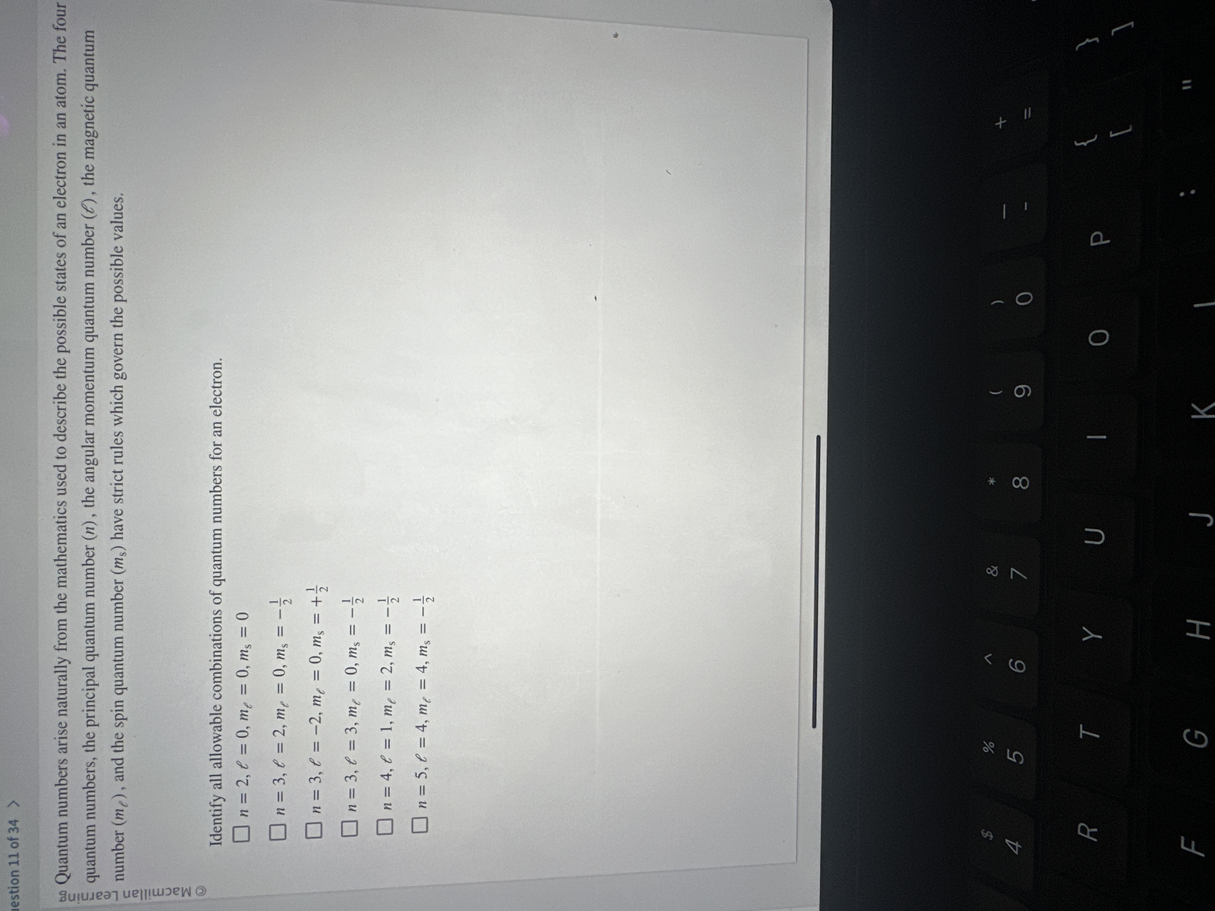 Solved Quantum numbers arise naturally from the mathematics | Chegg.com