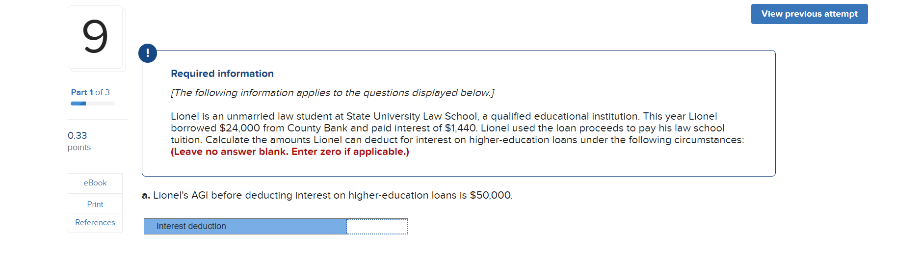 Solved View previous attempt 5 Oา [The following information | Chegg.com