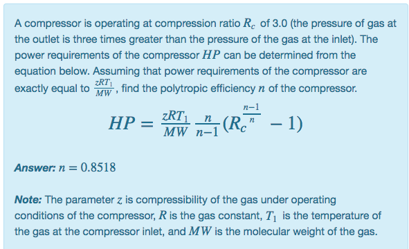 Solved A compressor is operating at compression ratio Rc of | Chegg.com