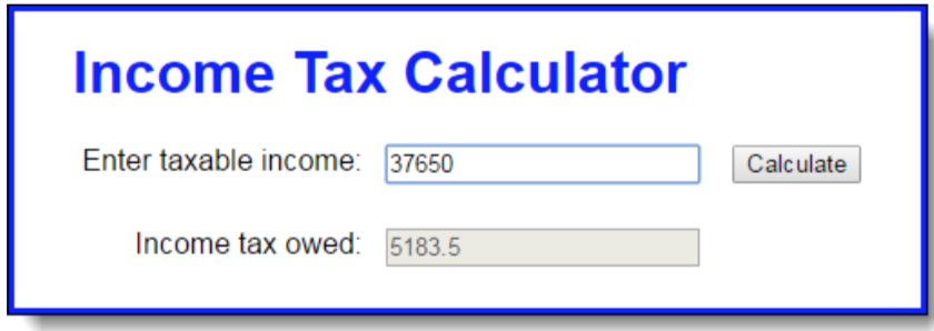 Solved Extra 4-3 Develop the Income Tax Calculator In this | Chegg.com