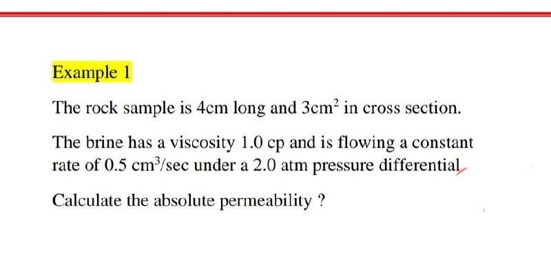 Solved Example 1 The rock sample is 4cm long and 3cm’ in | Chegg.com