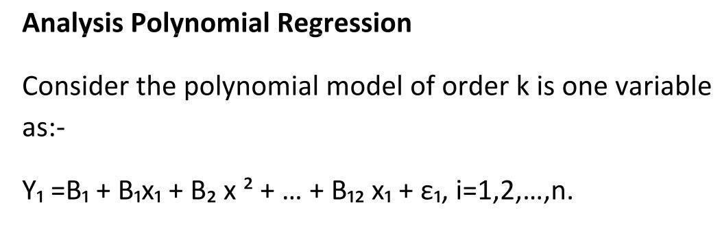 Solved Analysis Polynomial Regression Consider the | Chegg.com