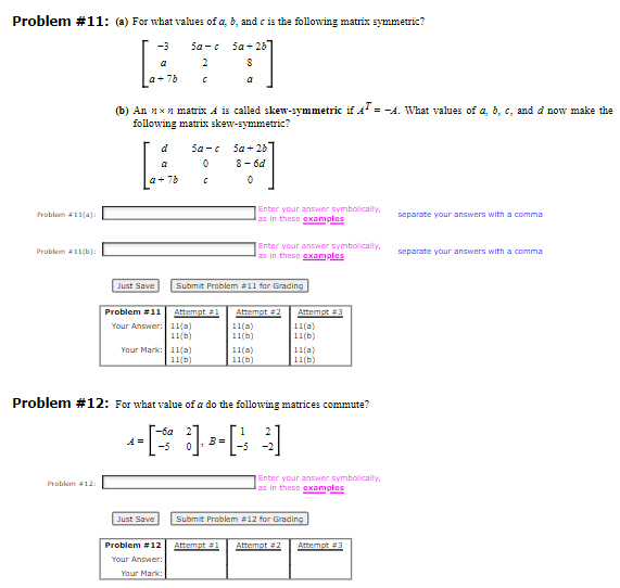 Solved Problem \#11: (a) For what values of a,b, and c is | Chegg.com