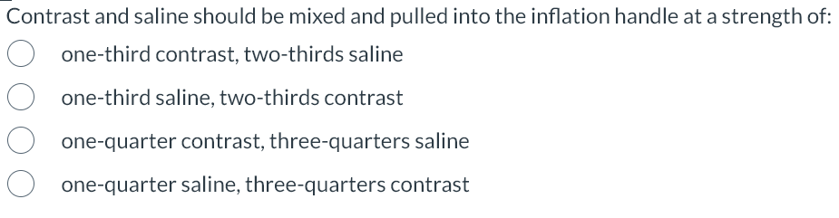 Solved Contrast and saline should be mixed and pulled into | Chegg.com