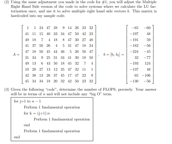 (2) Using the same adjustment you made in the code | Chegg.com