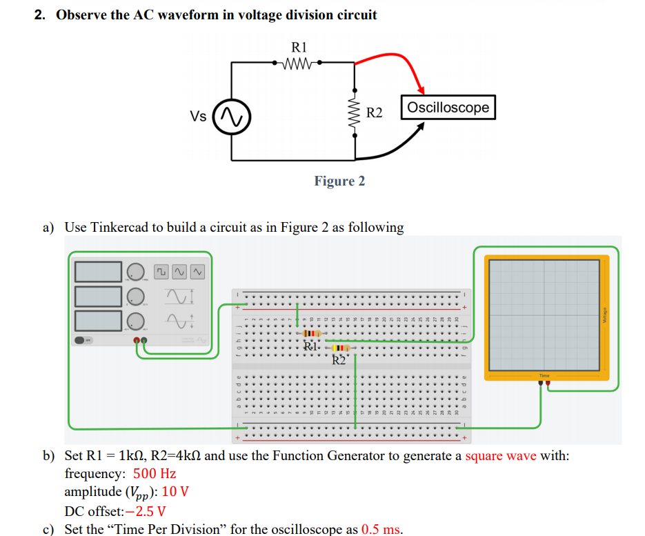 Solved Procedure 1: E) Find maximum voltage Vmax= ____ | Chegg.com