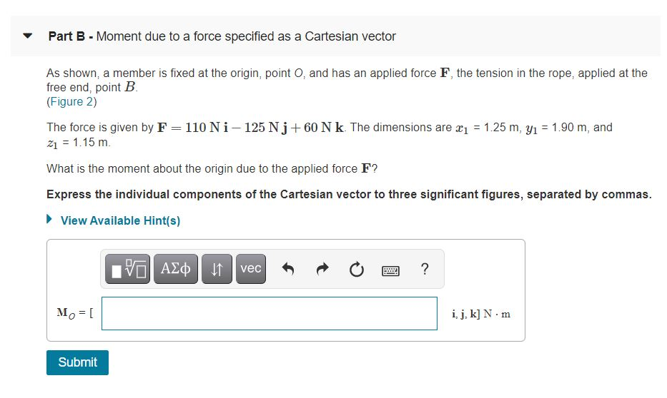 Solved Review Learning Goal: To use the vector cross product | Chegg.com