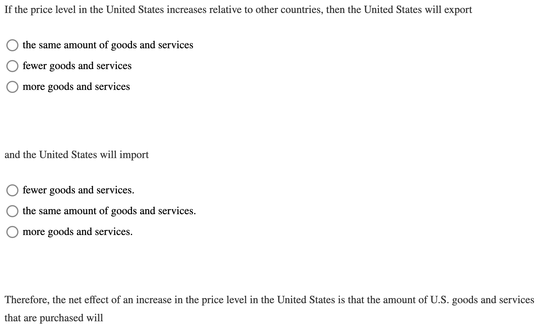 Solved Therefore, the net effect of an increase in the price | Chegg.com
