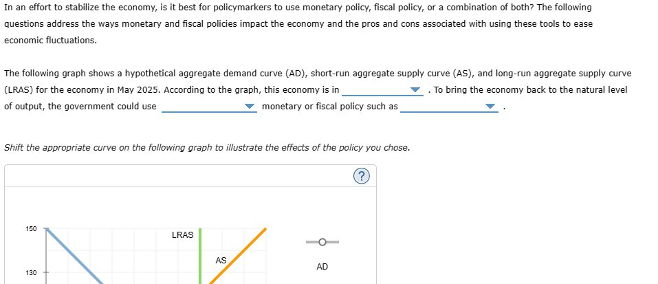 Solved In an effort to stabilize the economy, is it best for | Chegg.com