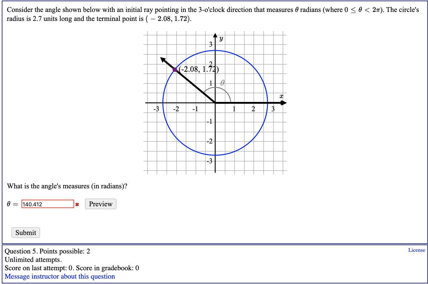 Solved Consider the angle shown below with an initial ray | Chegg.com