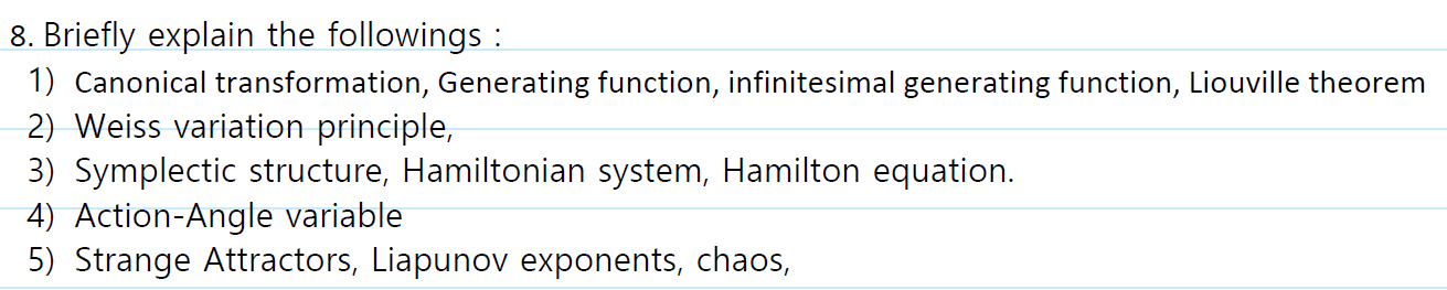 Solved 8. Briefly explain the followings : 1) Canonical | Chegg.com
