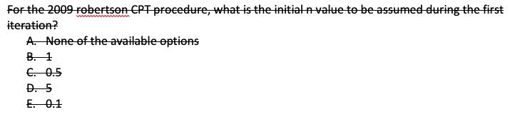 Solved For the 2009 robertson CPT procedure, what is the | Chegg.com