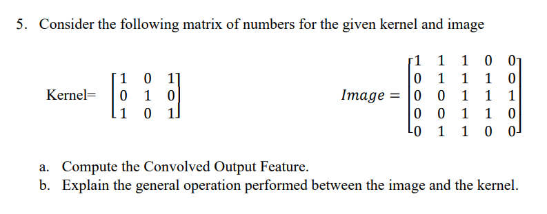 Solved Consider the following matrix of numbers for the | Chegg.com