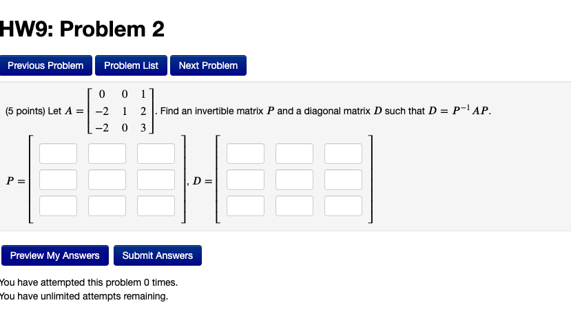 Solved HW9: Problem 1 Previous Problem Problem List Next | Chegg.com