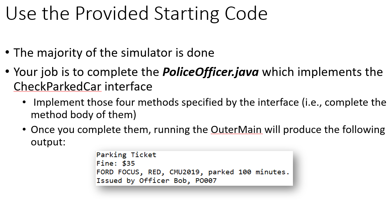 Solved public class Car { private String make; | Chegg.com