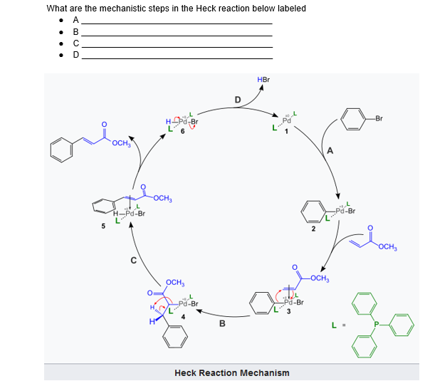 Solved What are the mechanistic steps in the Heck reaction | Chegg.com