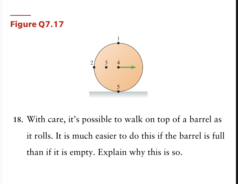 Solved Figure Q7.17 18. With care, it's possible to walk on | Chegg.com