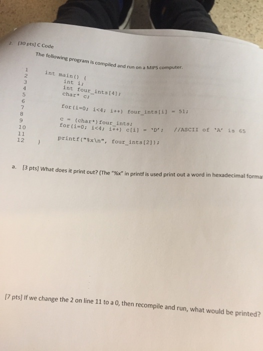 Solved The following program is and run on a MIPs computer. | Chegg.com