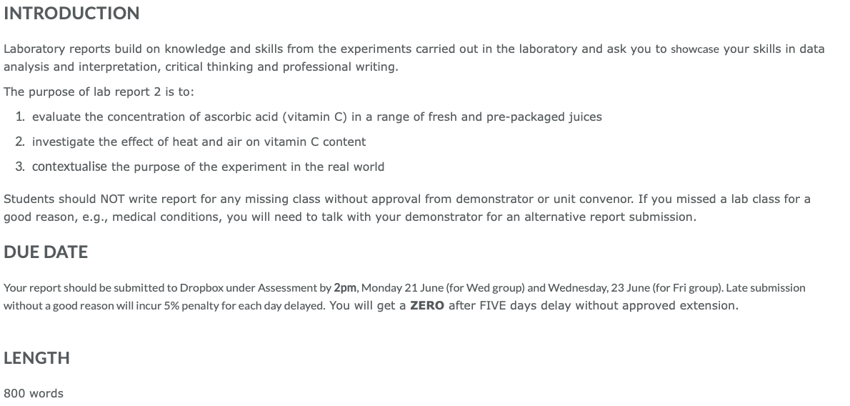 Solved INTRODUCTION Laboratory reports build on knowledge | Chegg.com