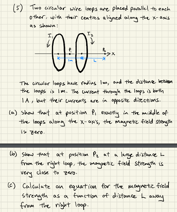 Solved Two circular wire loops are placed parallel to each | Chegg.com