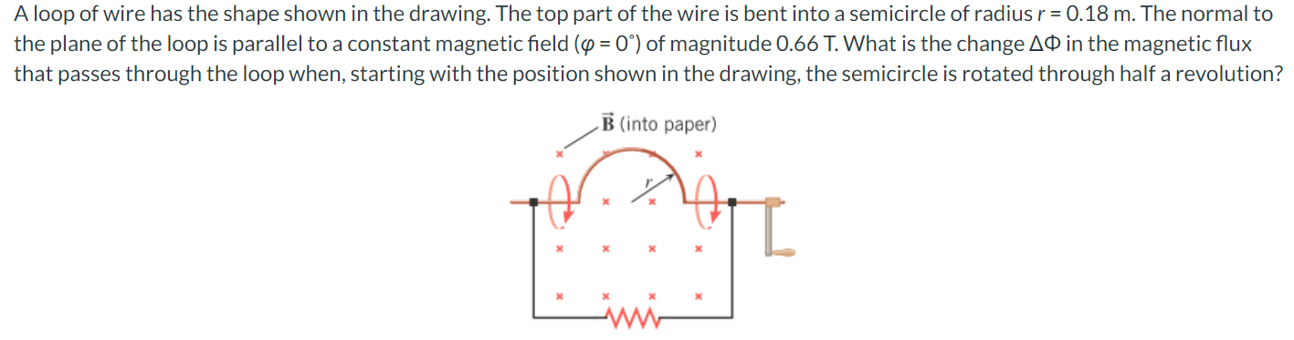 Solved A loop of wire has the shape shown in the drawing. | Chegg.com