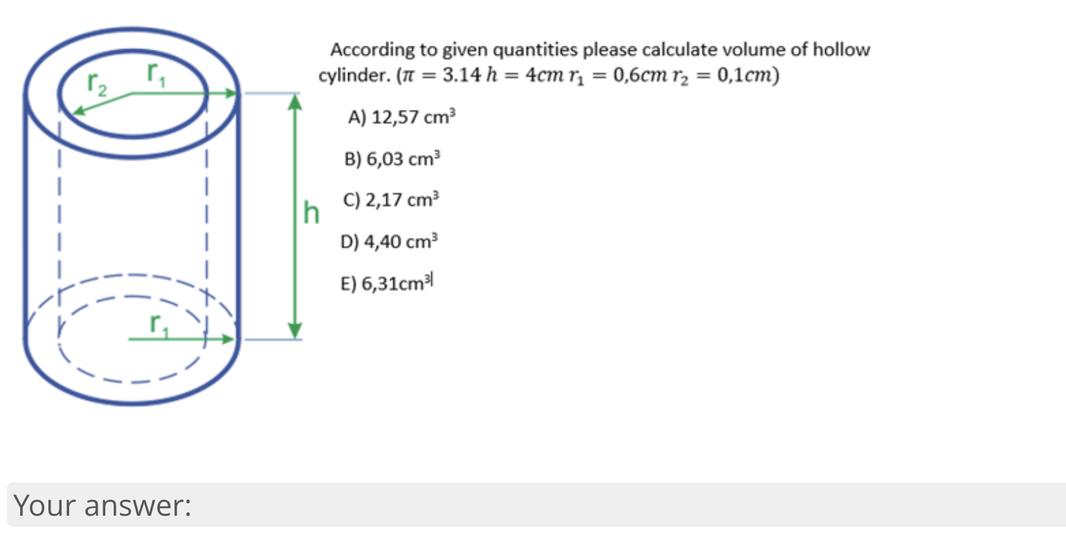 Solved 12 According to given quantities please calculate | Chegg.com