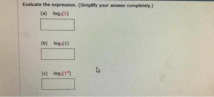 Solved Evaluate The Expression Simplify Your Answer 