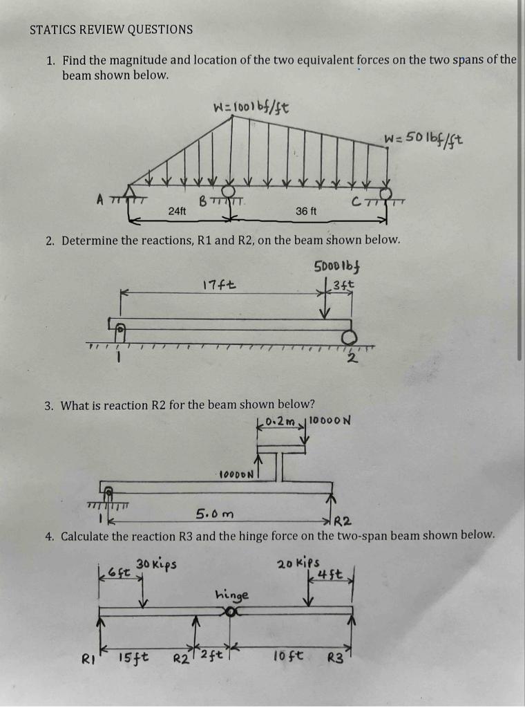 Solved 1. Find the magnitude and location of the two | Chegg.com