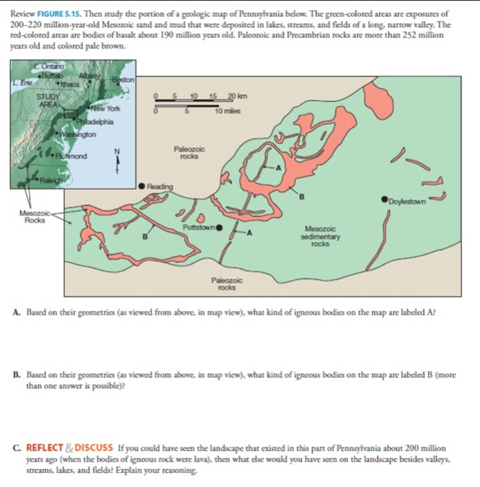 Solved ctivity 5.9 Geologic History of Southeastern | Chegg.com