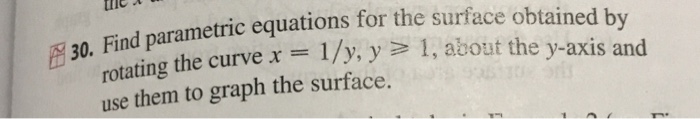 Solved thhe a o. Find parametric equations for the surface | Chegg.com