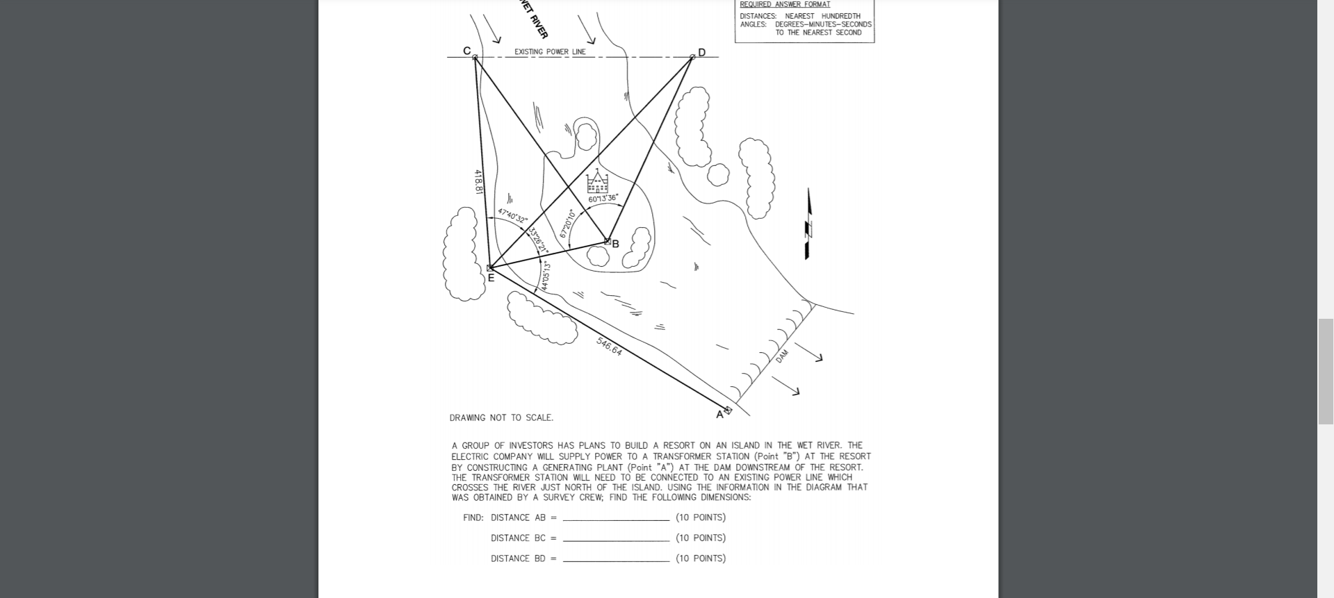 Solved VET RIVER REQUIRED ANSWER FORMAT DISTANCES NEAREST | Chegg.com