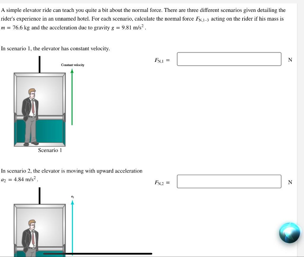 Solved A simple elevator ride can teach you quite a bit | Chegg.com