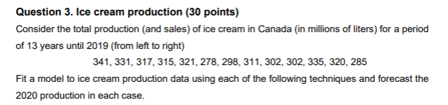 Solved Question 3. Ice cream production (30 points) Consider | Chegg.com
