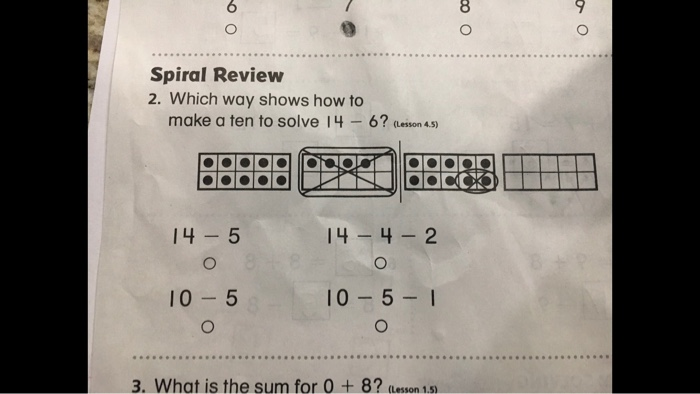 Solved 6 8 Spiral Review 2. Which way shows how to make a | Chegg.com