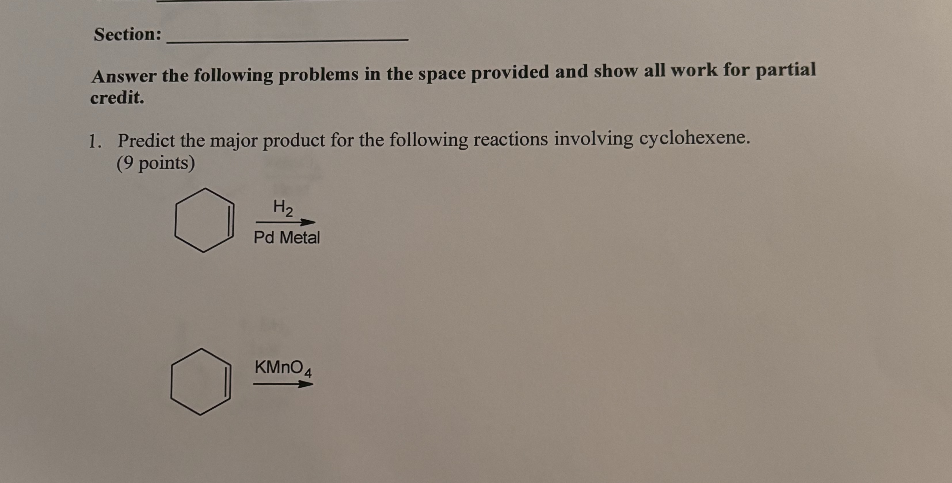 Answer the following problems in the space provided | Chegg.com