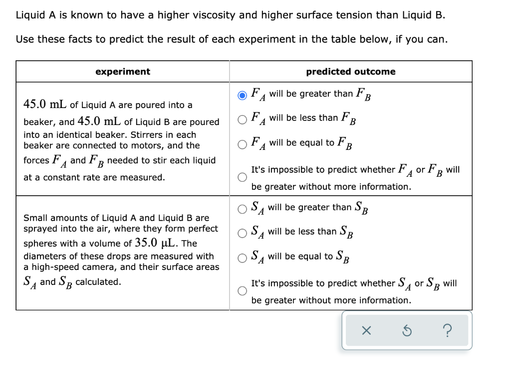 solved-liquid-a-is-known-to-have-a-higher-viscosity-and-chegg