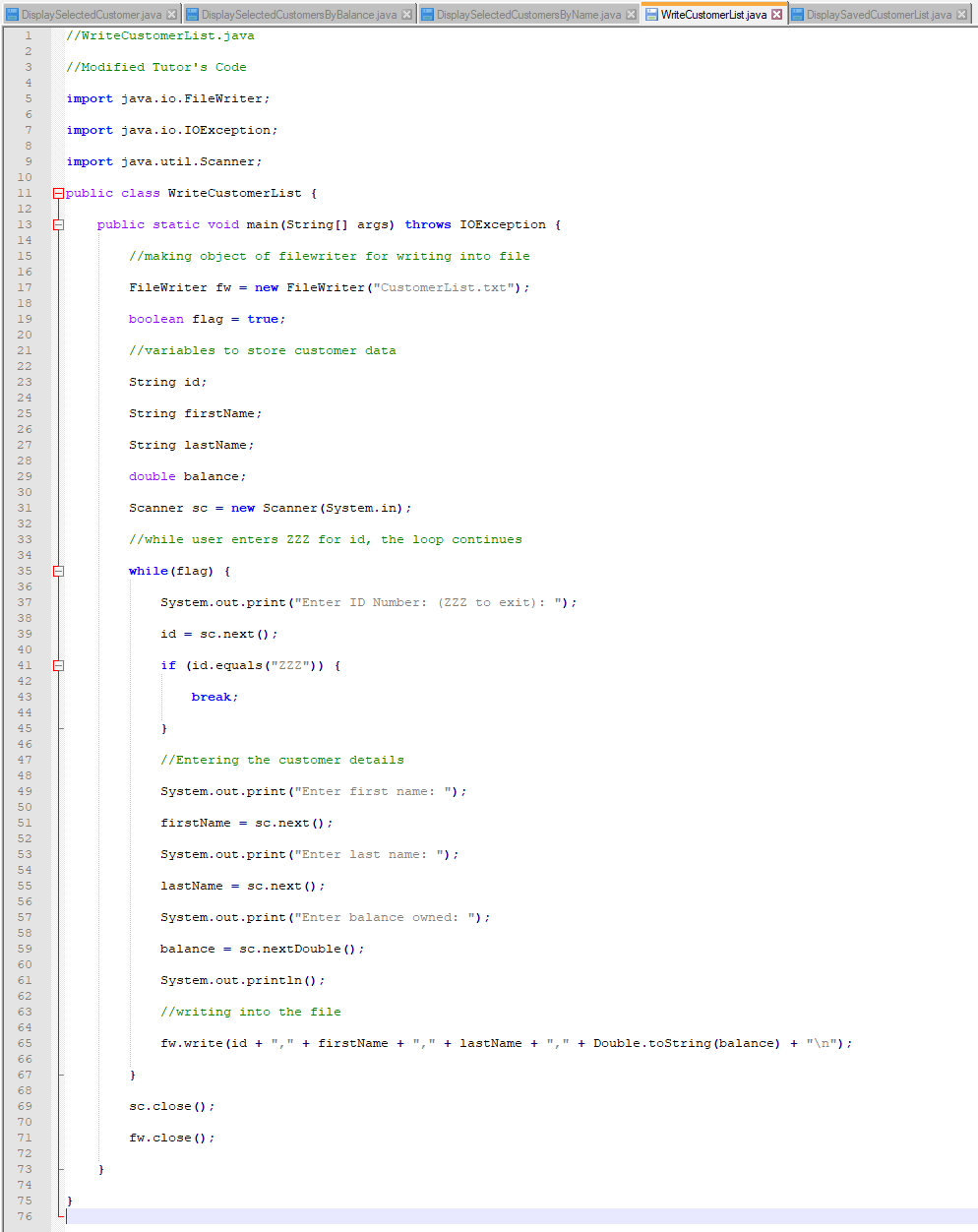In Java having errors attached below, question for | Chegg.com