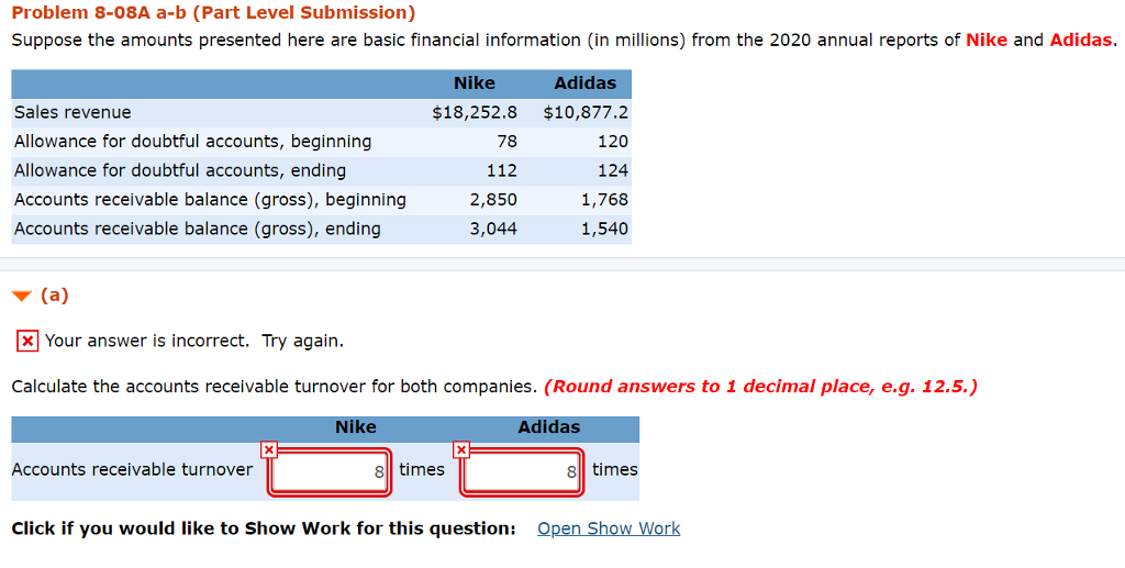 Solved roblem 8-08A a-b (Part Level Submission) Suppose the | Chegg.com