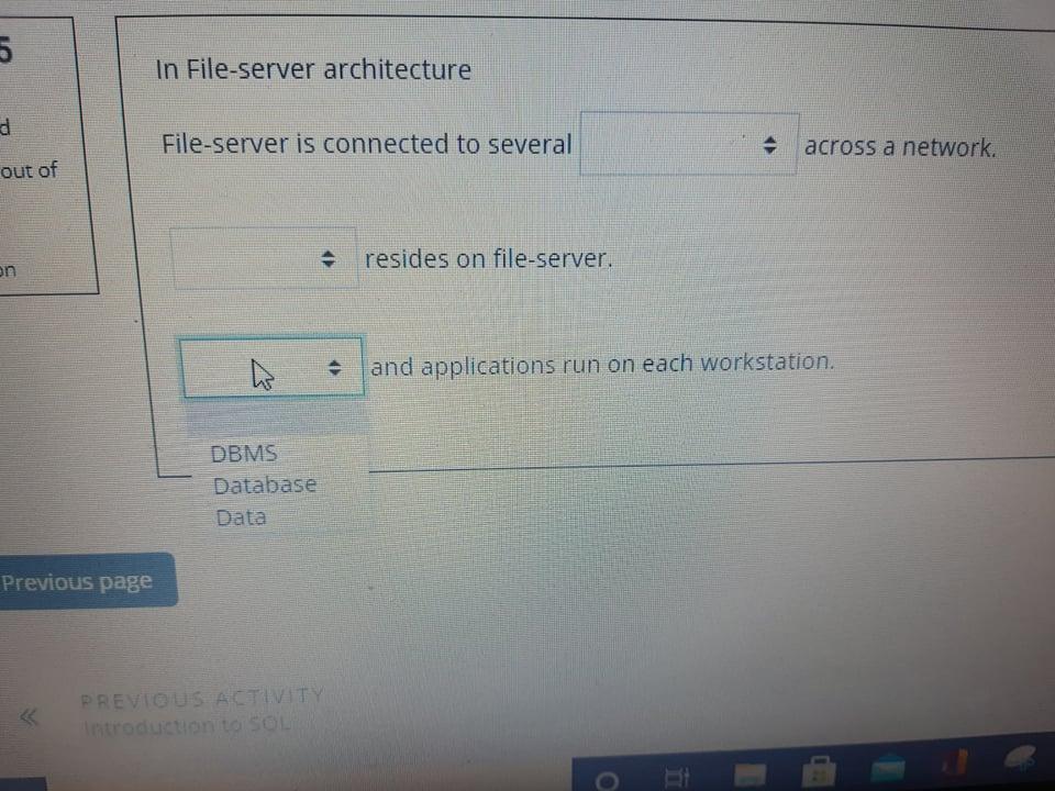 Solved In File-server architecture File-server is connected | Chegg.com