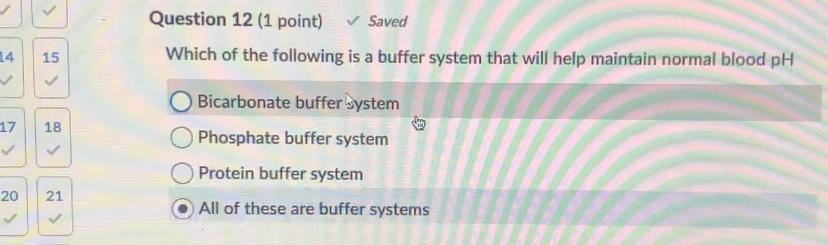 Solved The buffering systems in the blood will regulate | Chegg.com