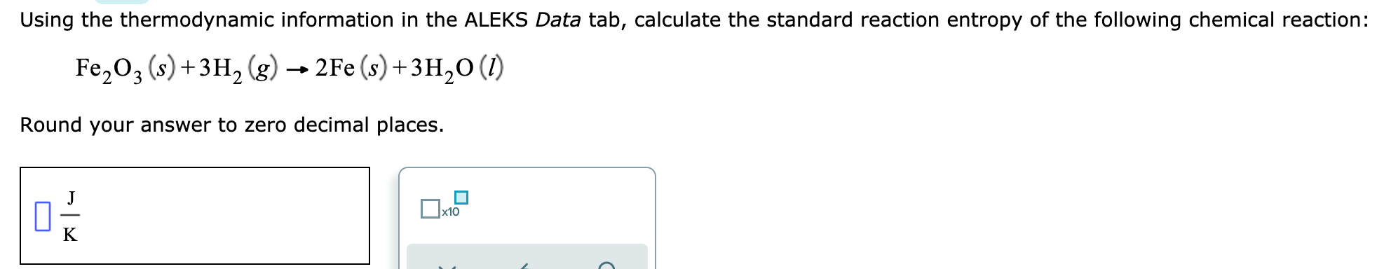 Solved Using the thermodynamic information in the ALEKS Data | Chegg.com