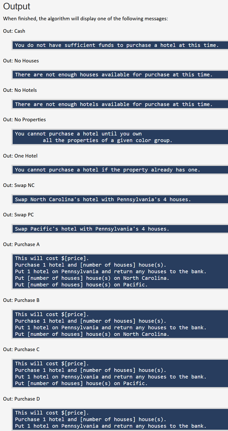 Solved Goal: Make a flowchart of the game Monopoly. The main | Chegg.com